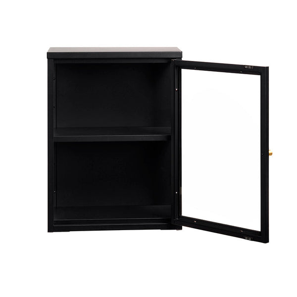 CARMEL Wall Glass Cabinet 45cm - Black – innovatec.com.au