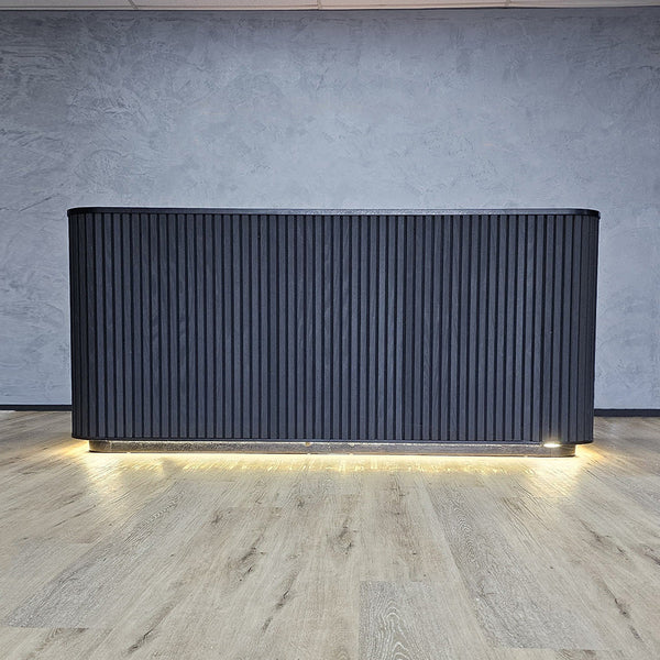 HALO Reception Desk 180cm - Black – innovatec.com.au