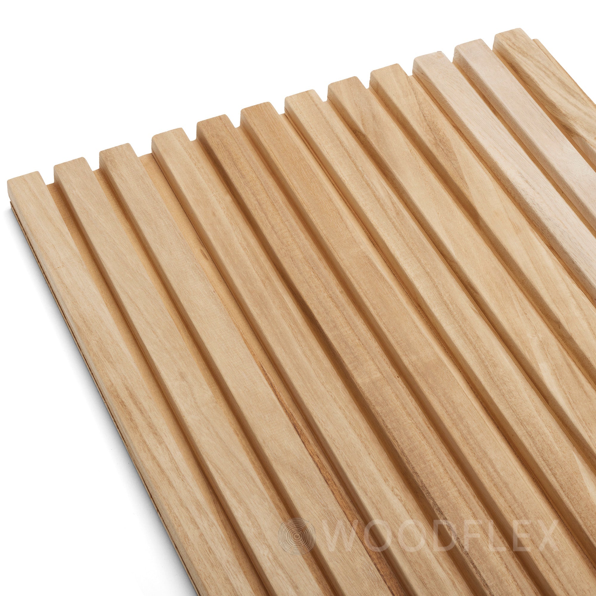 WOODFLEX Outdoor & Indoor Solid Hard Wood Slat Wall & Ceiling Cladding ...