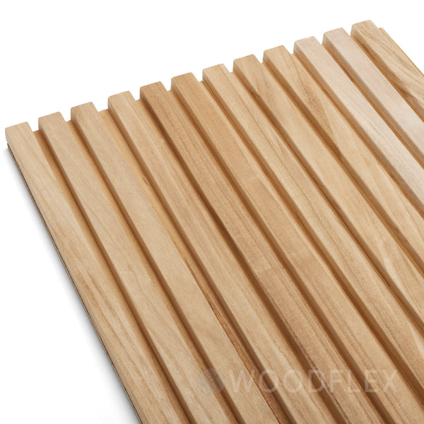 WOODFLEX Outdoor & Indoor Solid Hard Wood Slat Wall & Ceiling Cladding ...