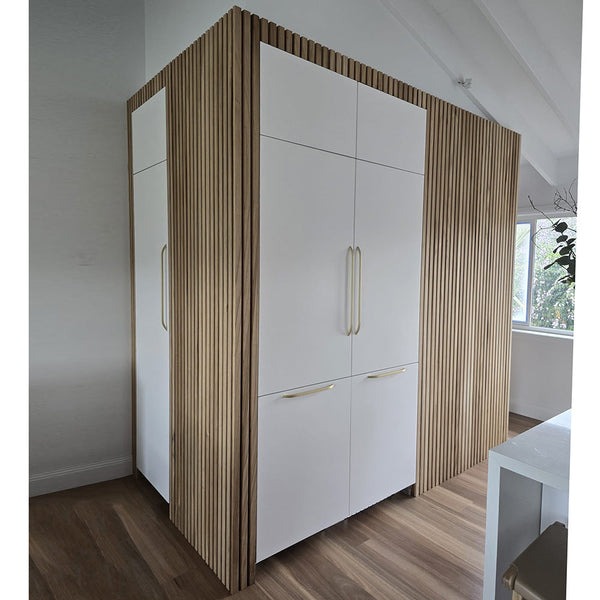 WOODFLEX Outdoor & Indoor Solid Hard Wood Slat Wall & Ceiling Cladding ...