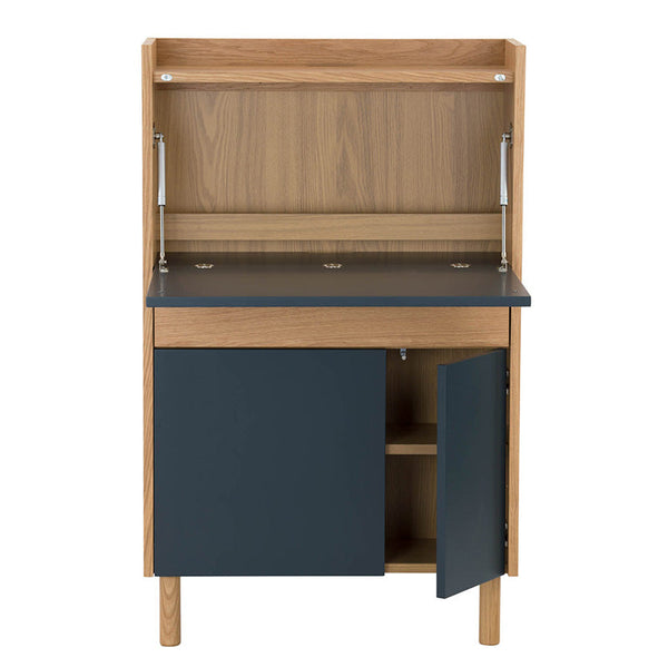 BARTON Study Desk 71cm - Blue & Natural – innovatec.com.au