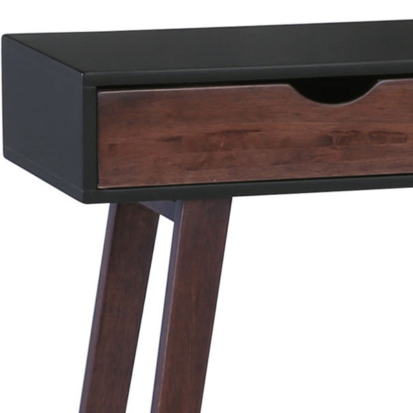 ARSENIO Console Table 90cm - Walnut & Black – innovatec.com.au