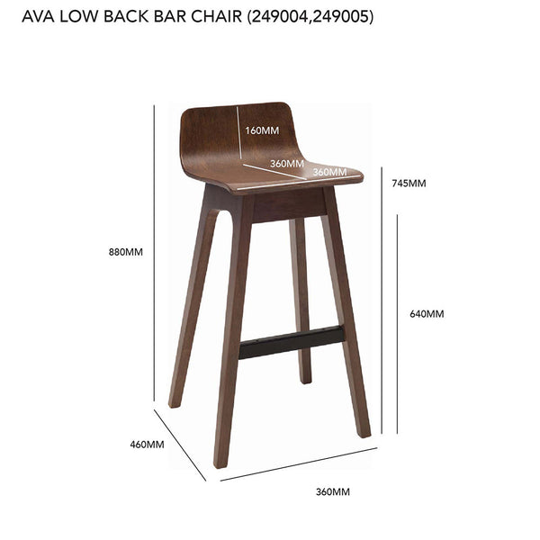 Ava Bar Stool - Walnut - Wholesale Furniture Melbourne. Furniture For ...