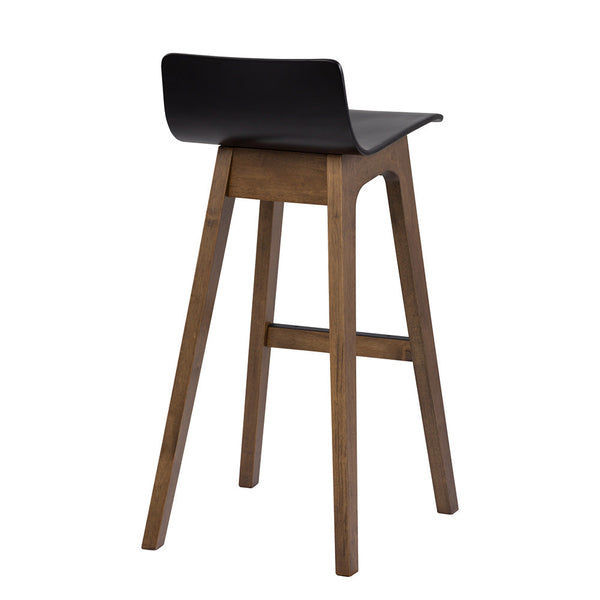 AVA Bar Stool - Black & Walnut – innovatec.com.au