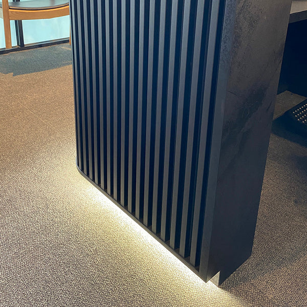 HALO Reception Desk 240cm - Black – innovatec.com.au